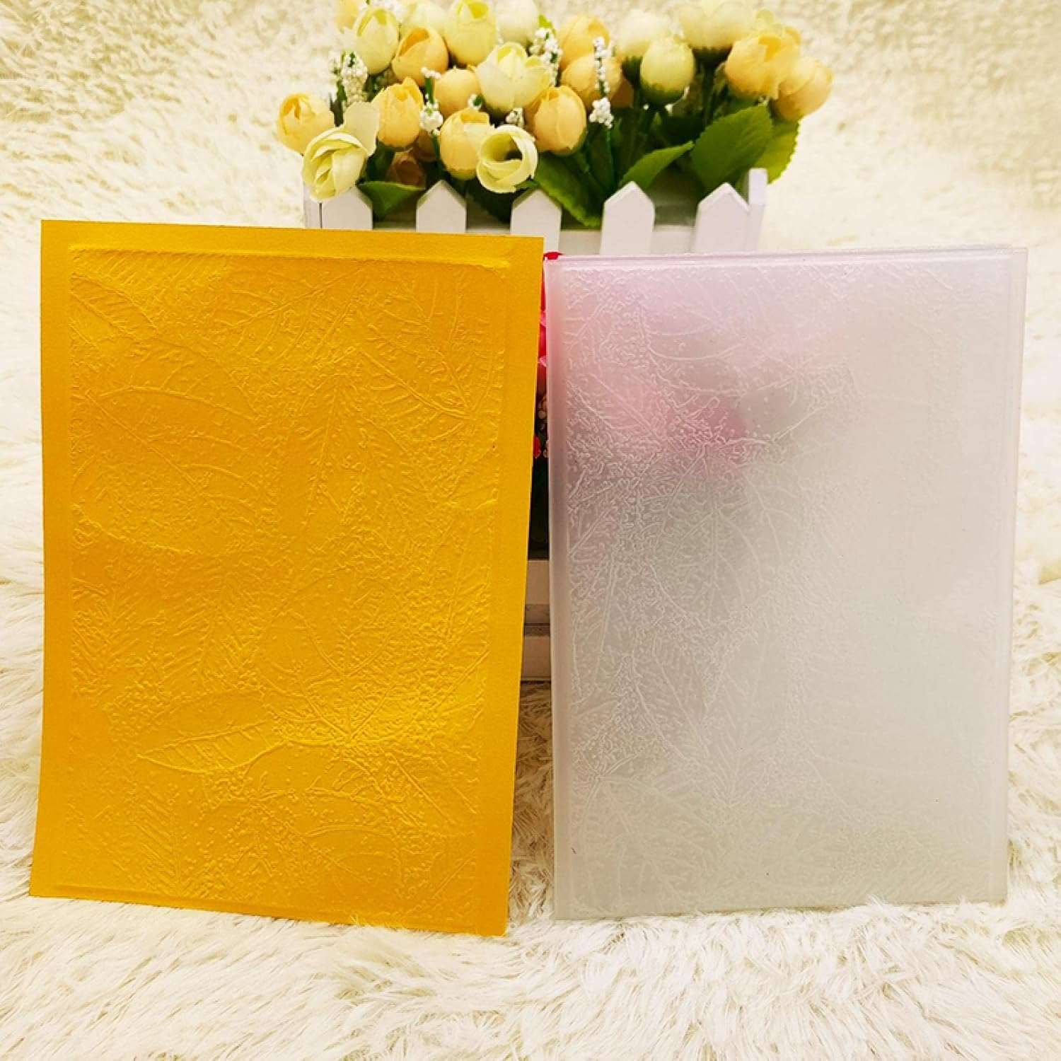 Embossing Folders for DIY Craft,11x16cm 3D Board Pattern Embossed ...