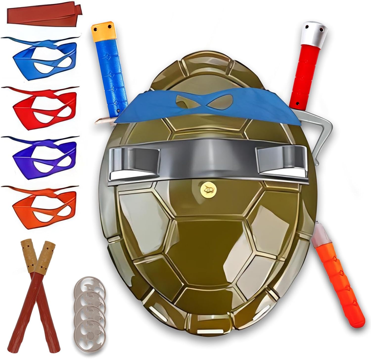 Amazon.com: 20Pcs Turtle Shell Costume Set, Role Playing Cartoon ...