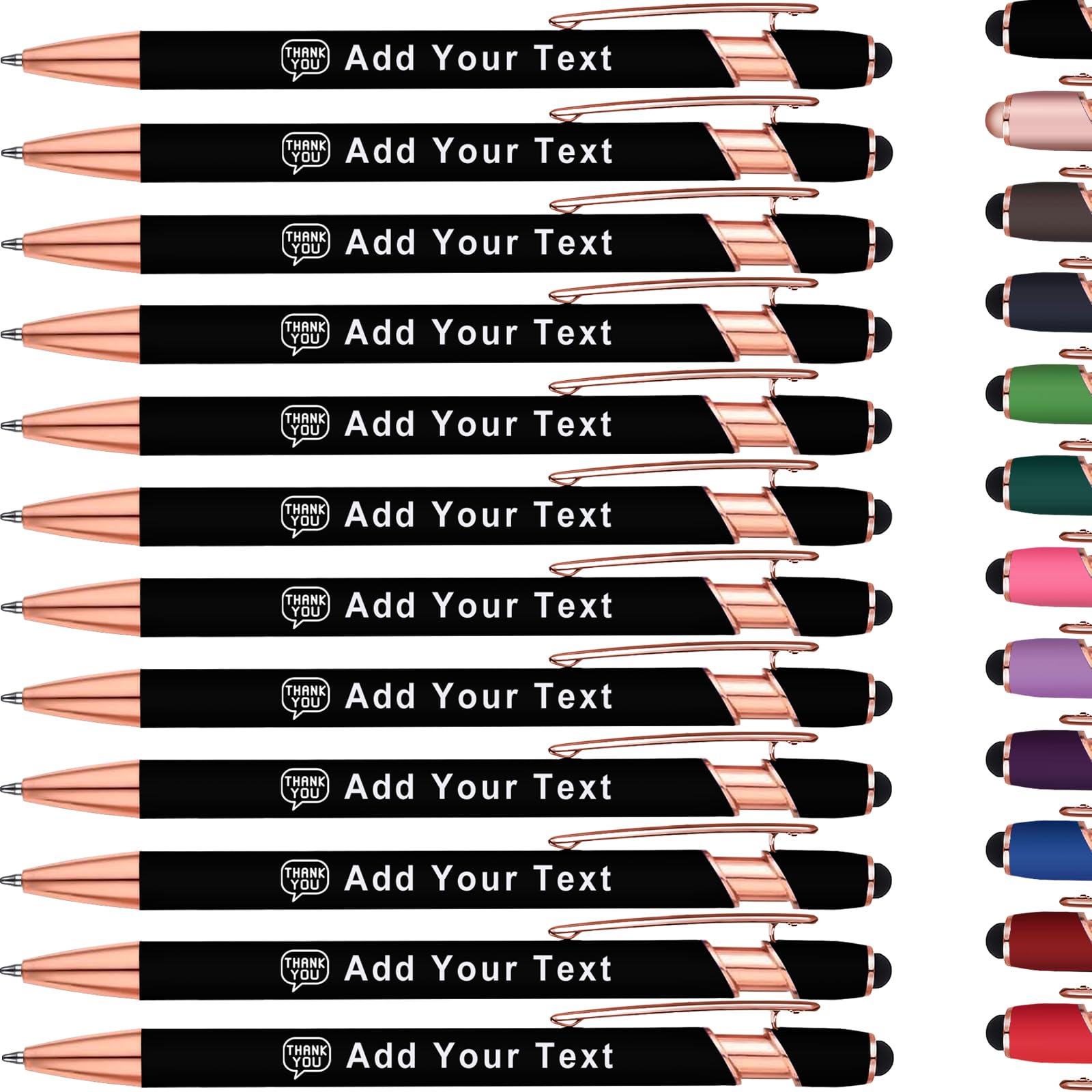 Personalized Pens Custom Ballpoint Pen with Stylus Tip Customized ...