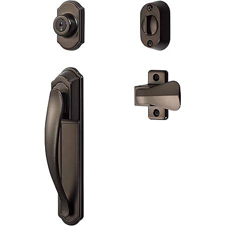 Ideal Security Door Lever with Keyed Deadbolt Lock for Storm and Screen ...