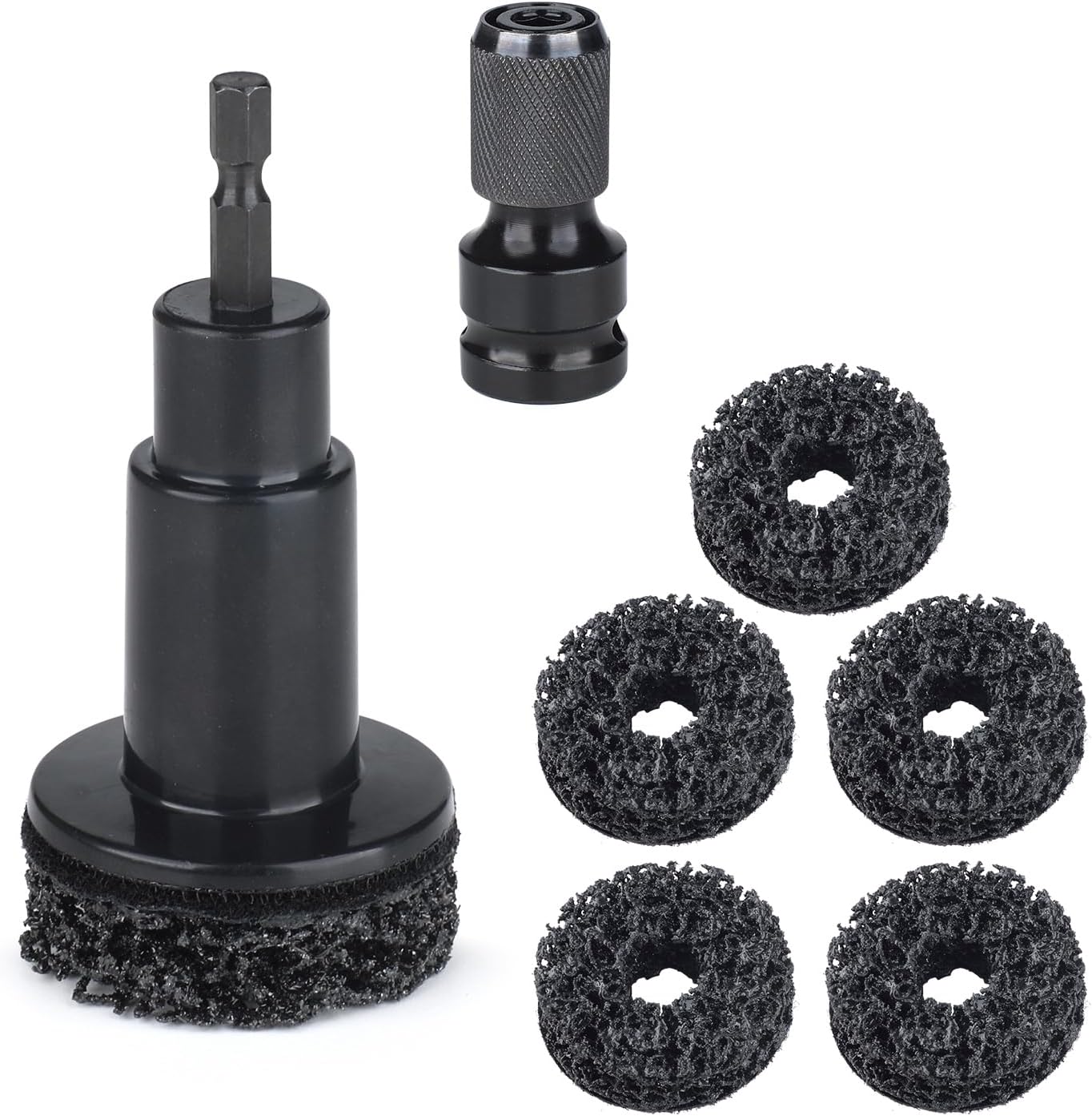 Wheel Hub & Brake Rotor Resurfacing Kit, 6-Pad Cleaning Set for Rust ...