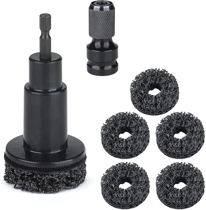 Wheel Hub & Brake Rotor Resurfacing Kit, 6-Pad Cleaning Set for Rust ...