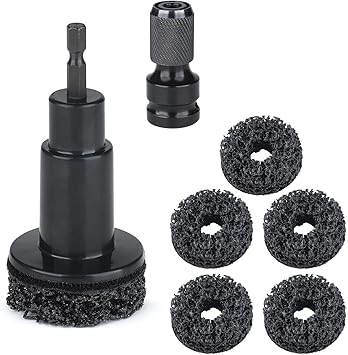 Wheel Hub & Brake Rotor Resurfacing Kit, 6-Pad Cleaning Set for Rust ...
