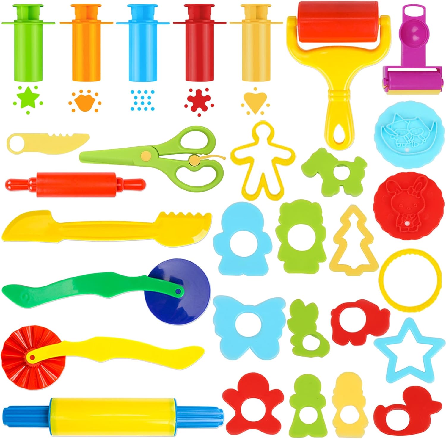 Amazon.com: Play Dough Tools Set for Kids 30 PCS Playdough Toys ...