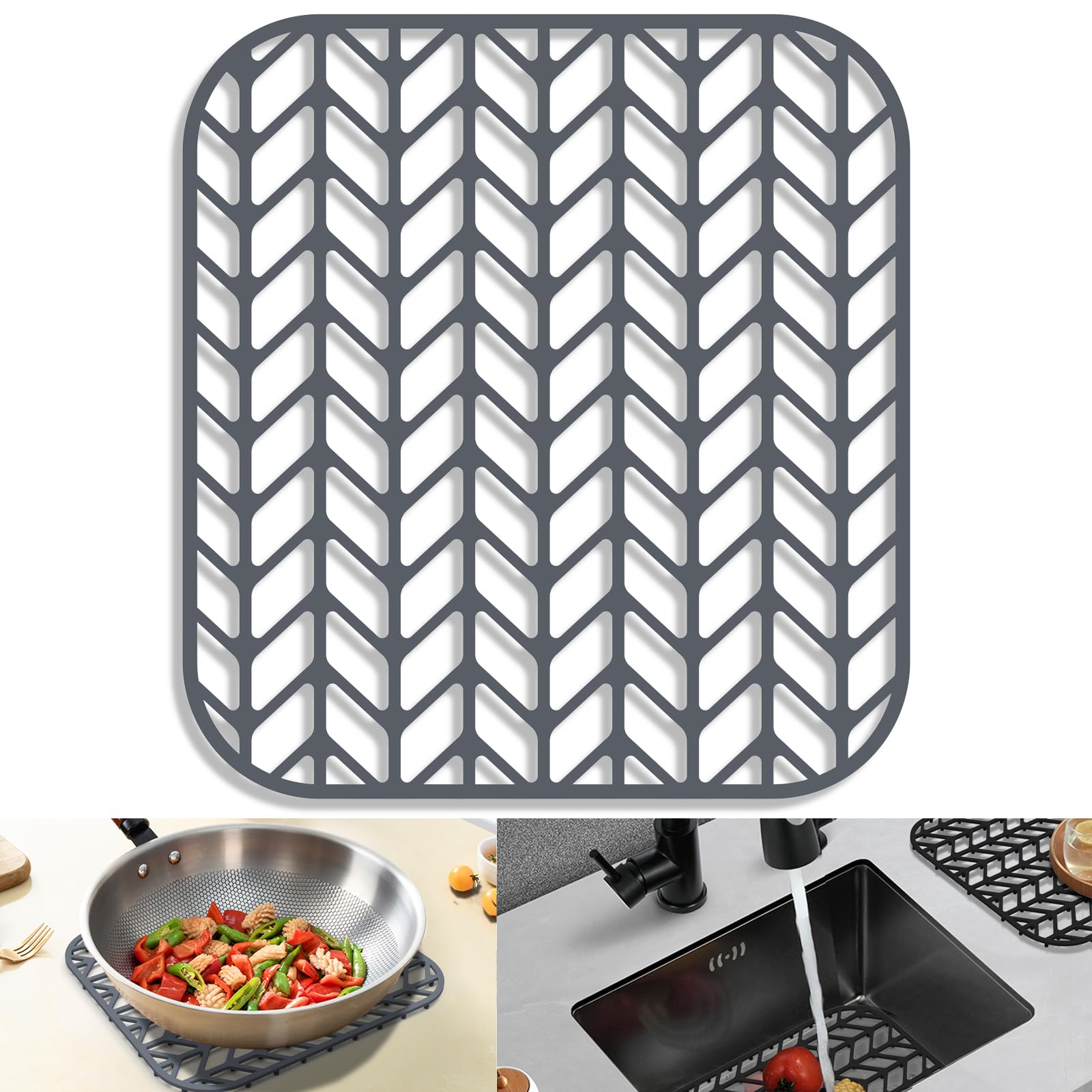 Amazon.com: JOOKKI Sink Protectors for Kitchen Sink 12x11 & 13x11 ...