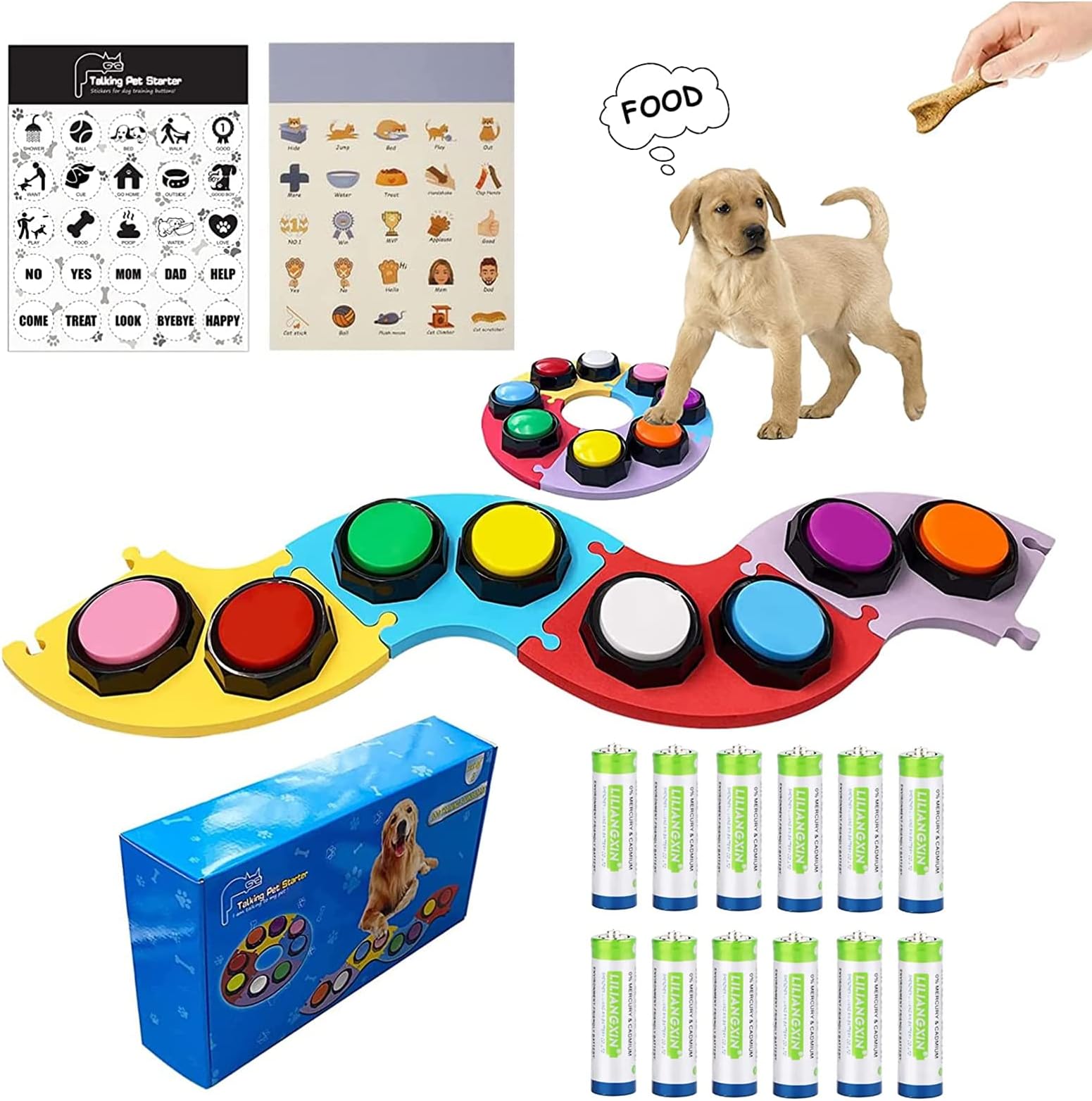 Dog Talk Recordable Training Botones Perros Comunicación, Fácilmente ...