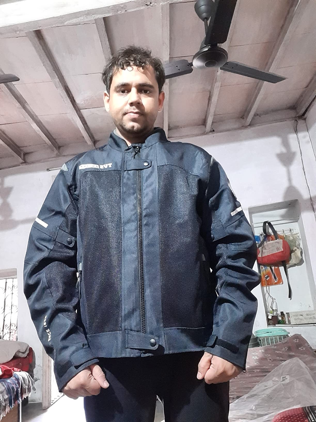 TVS Racing Riding Jacket (Without Armors) for Men-High Abrasion 600D ...