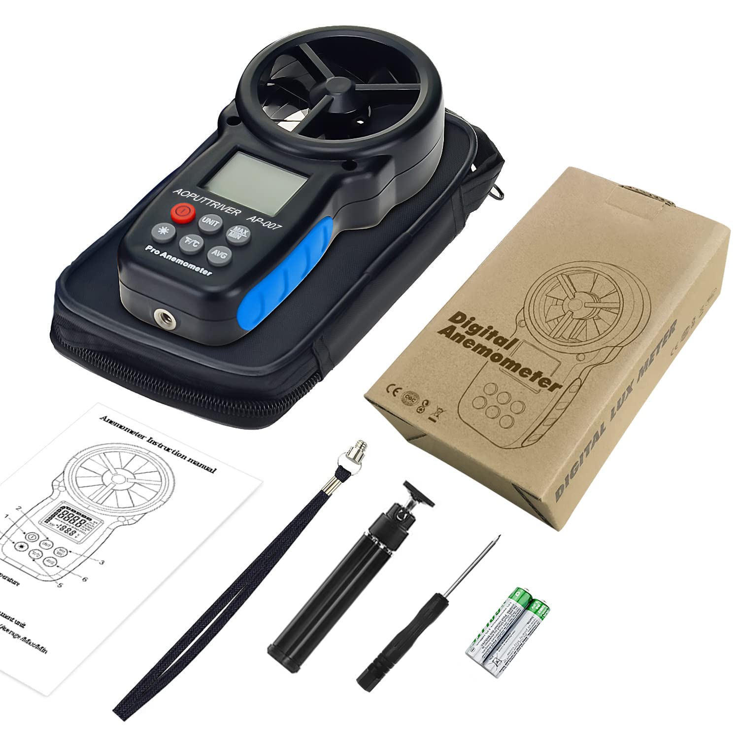 Digital Anemometer Handheld AP-007 Wind Speed Meter Philippines | Ubuy