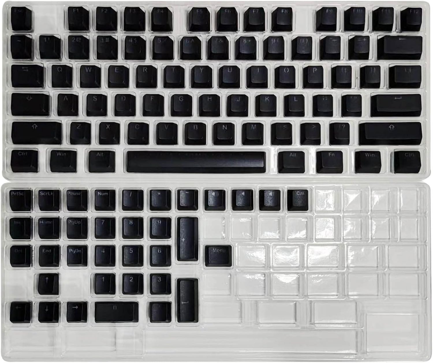 OEM Profile PBT Keycap 108 Keys Keycaps Backlit Keyboard Keycap Set For ...