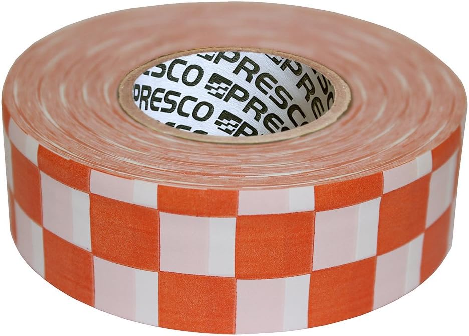 Amazon.com: [NO ADHESIVE] Presco Checkerboard Patterned Roll Flagging ...