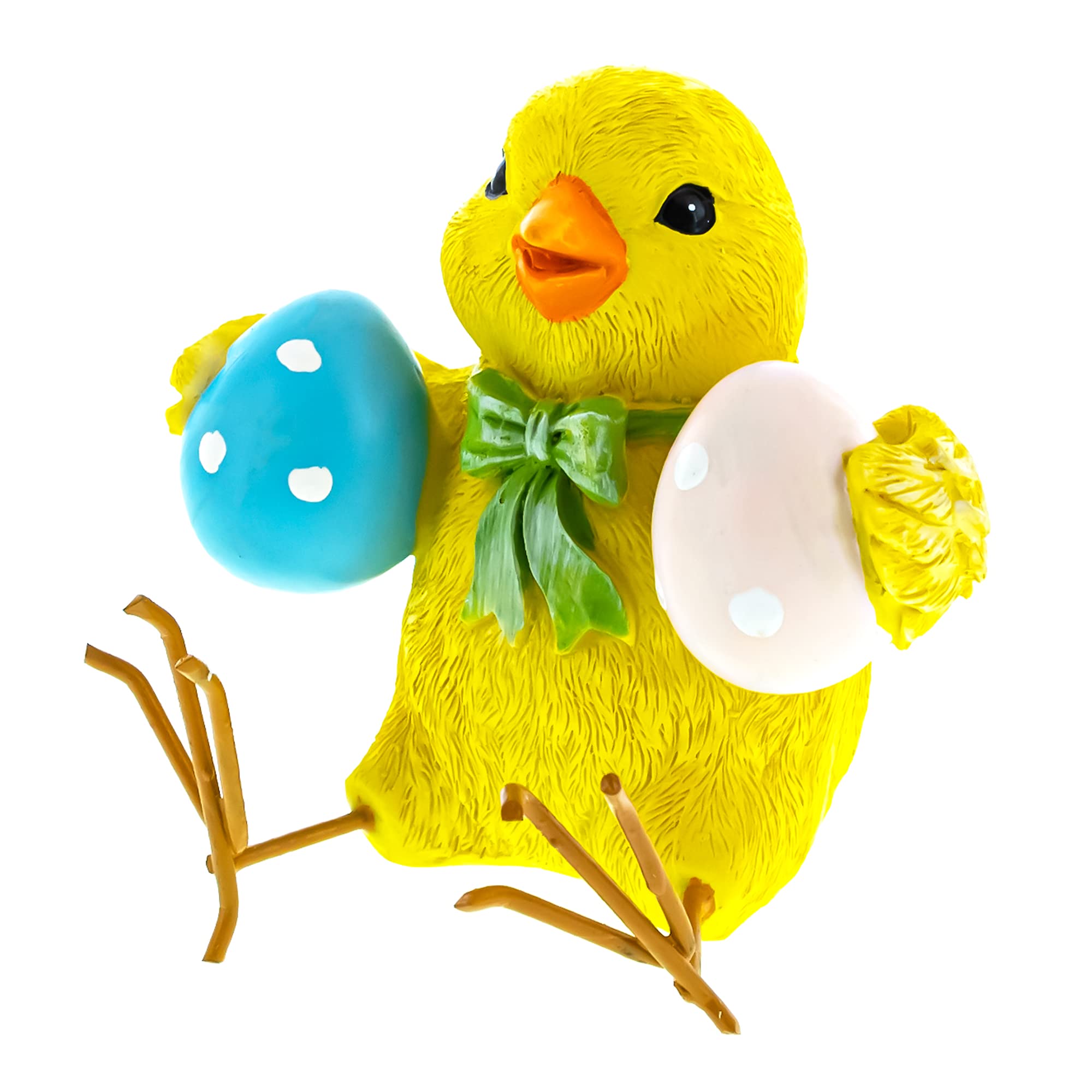 Amazon.com: BestPysanky Cheerful Chick Clutching Colorful Easter Eggs ...