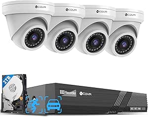 Amazon.com : 4COVR Home Security Camera System, Person Vehicle ...
