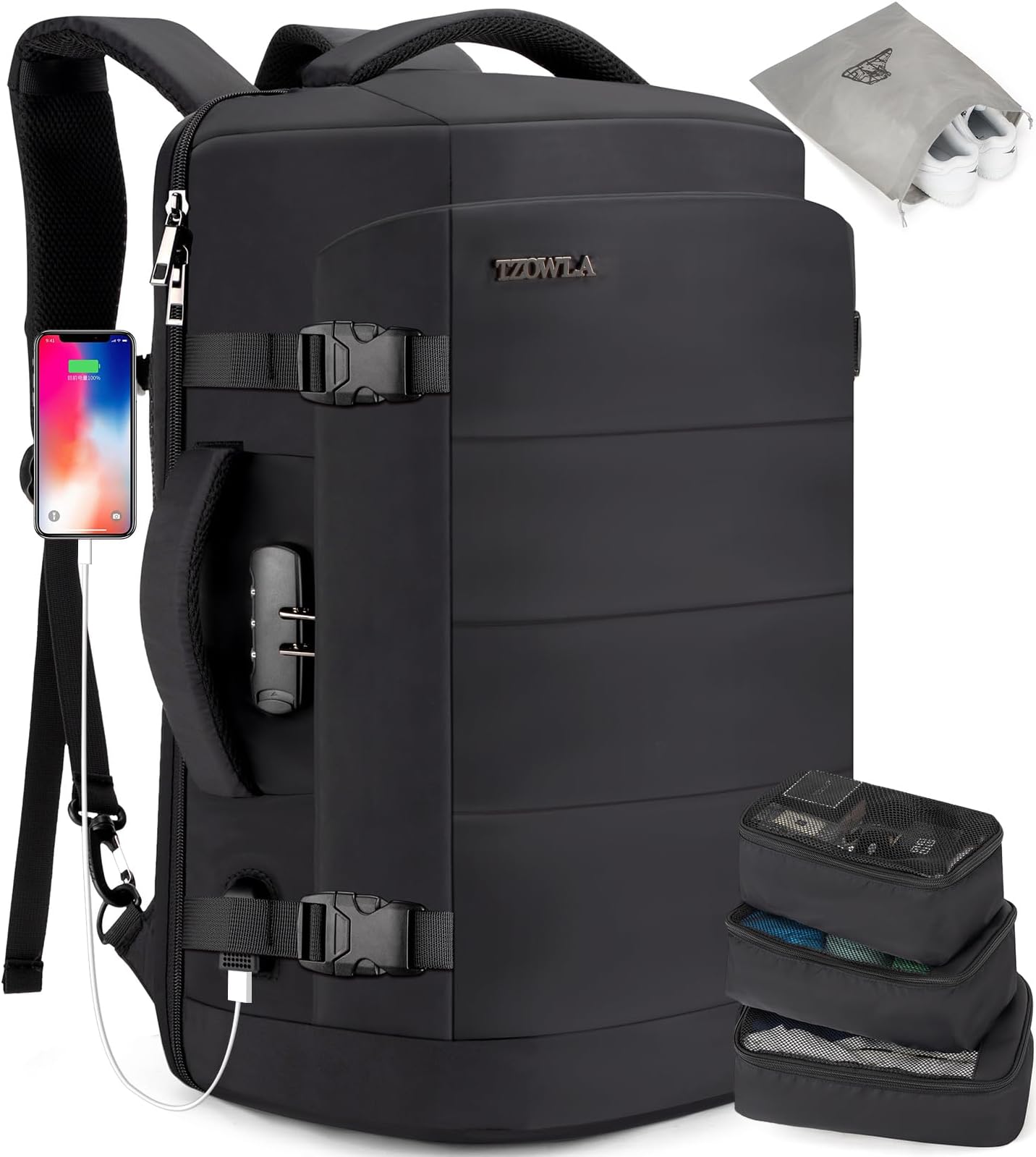 Amazon.com: MS Business Smart Backpack for Men and Women, Expandable ...