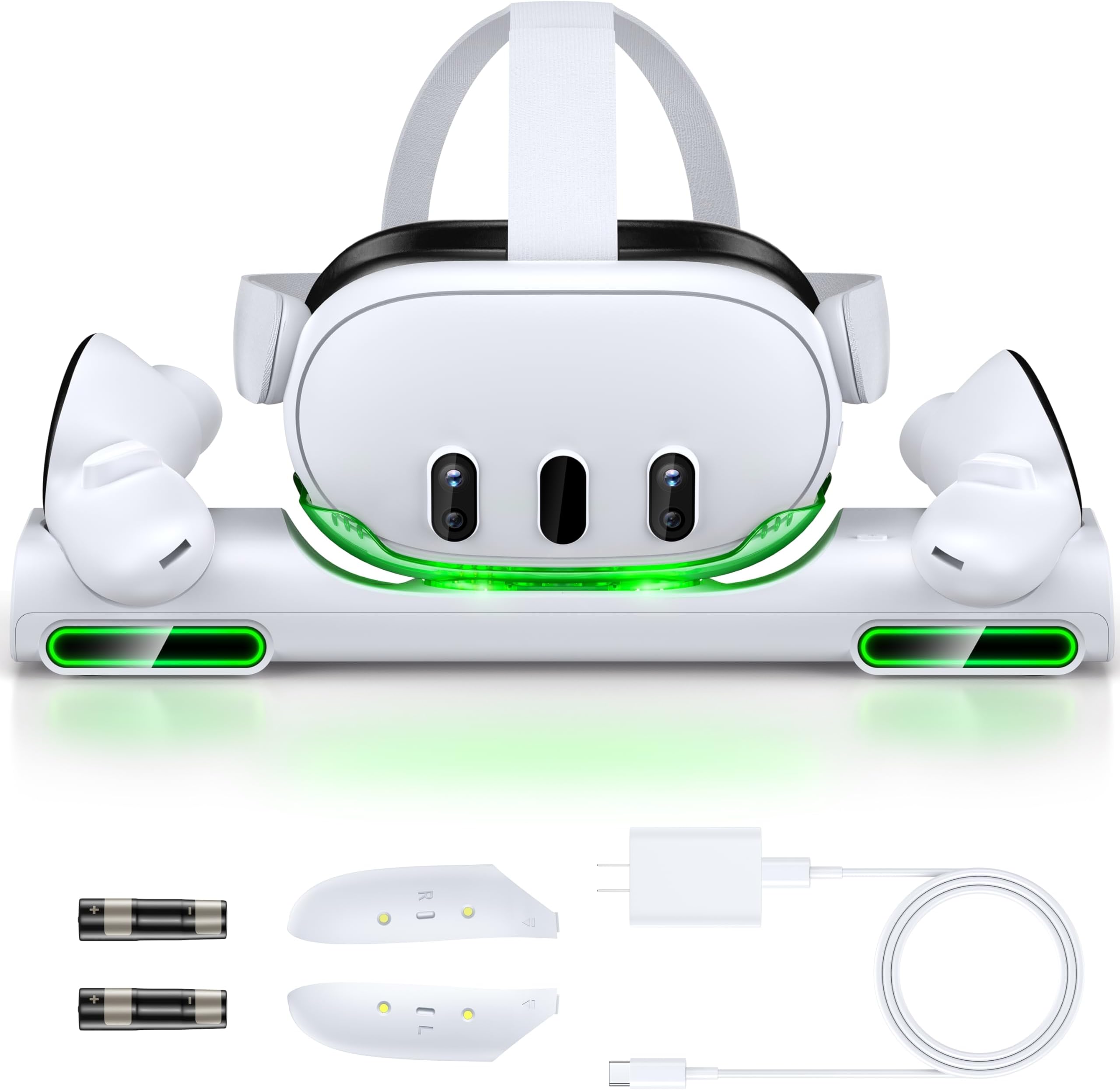 Amazon.com: VR Charger Station for Meta Quest 3 with 45W Adapter, Fast ...