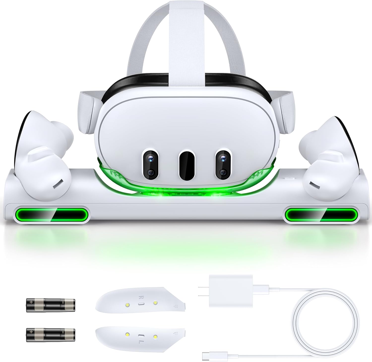 Amazon.com: VR Charger Station for Meta Quest 3 with 45W Adapter, Fast ...