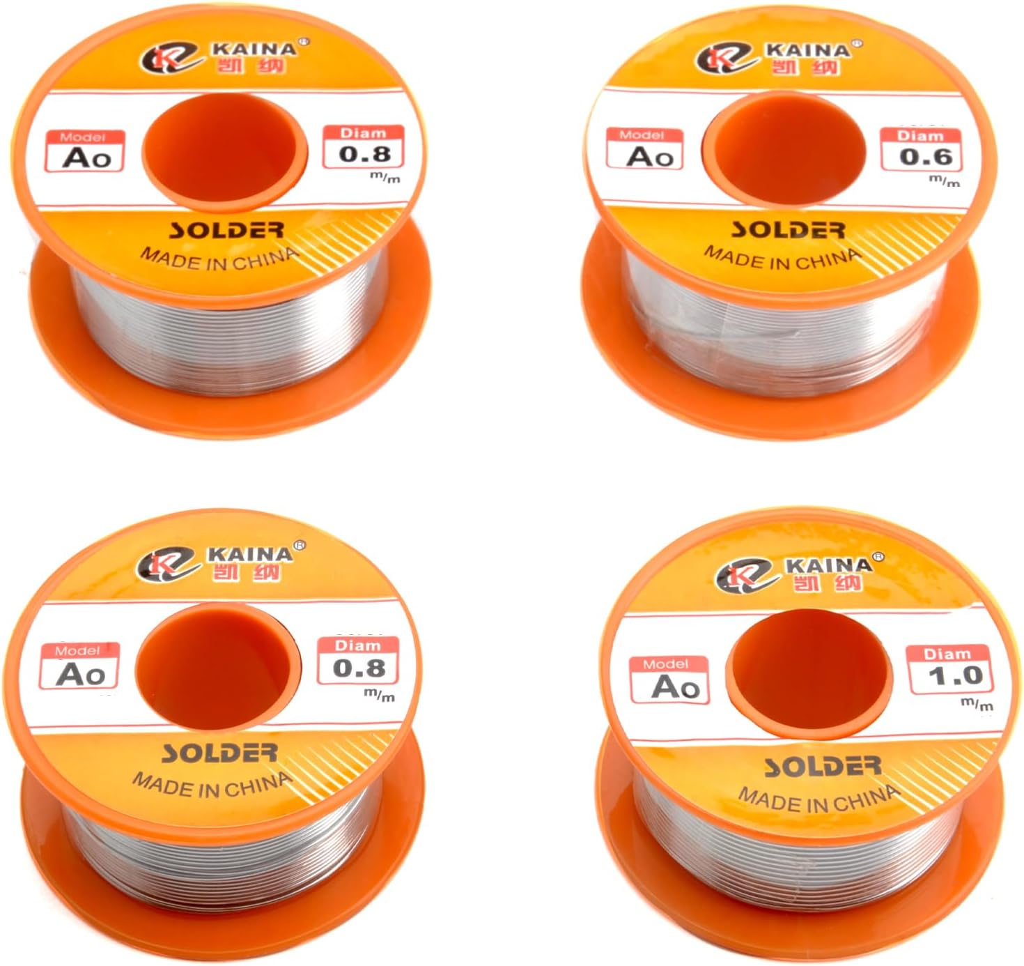 Solder Wire, 4 Pieces (0.6+0.8+1mm) Tin Wire Solder Rosin Solder Wire ...