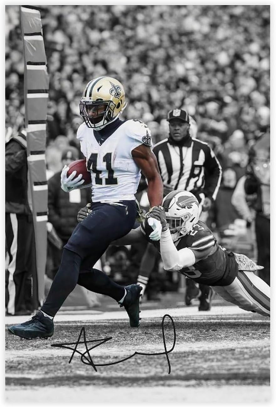 Amazon.com: Aikelai Alvin Kamara Poster 1 Canvas Poster Bedroom Decor ...