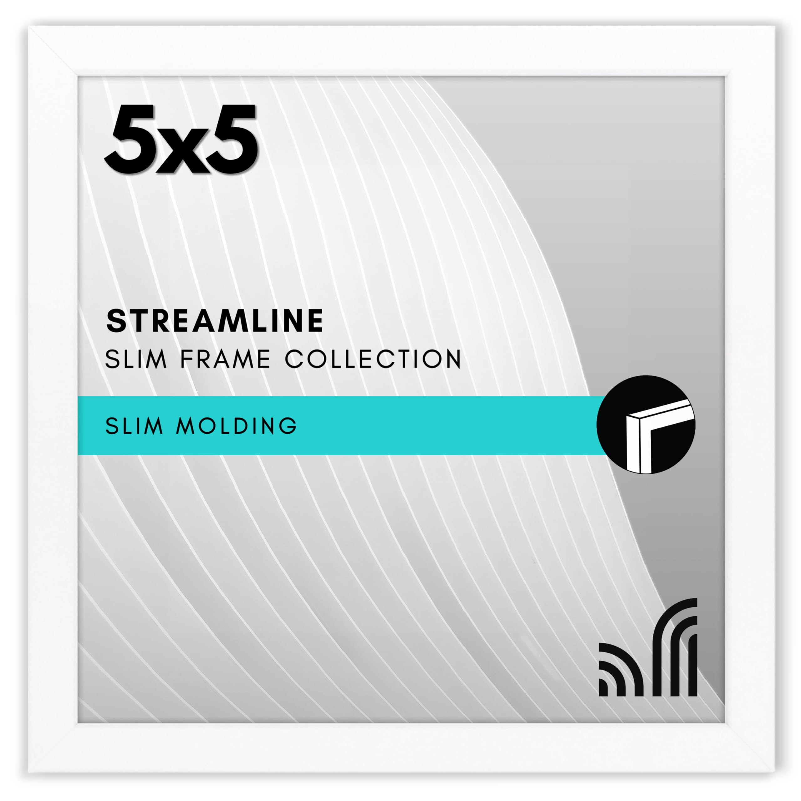 Amazon.com - Americanflat 5x5 Picture Frame with Shatter-Resistant ...