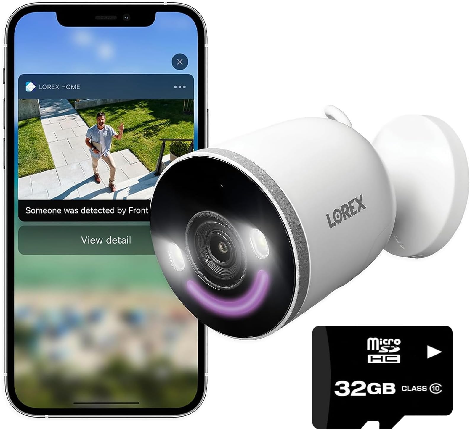 Lorex 4K Spotlight WiFi 6 Technology Security Camera – Outdoor/Indoor ...