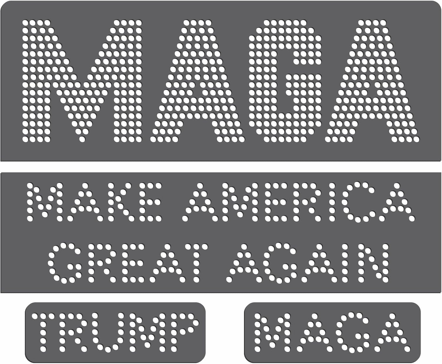 Amazon.com : Rhinestone Genie MAGA - Magnetic Rhinestone Template Set ...