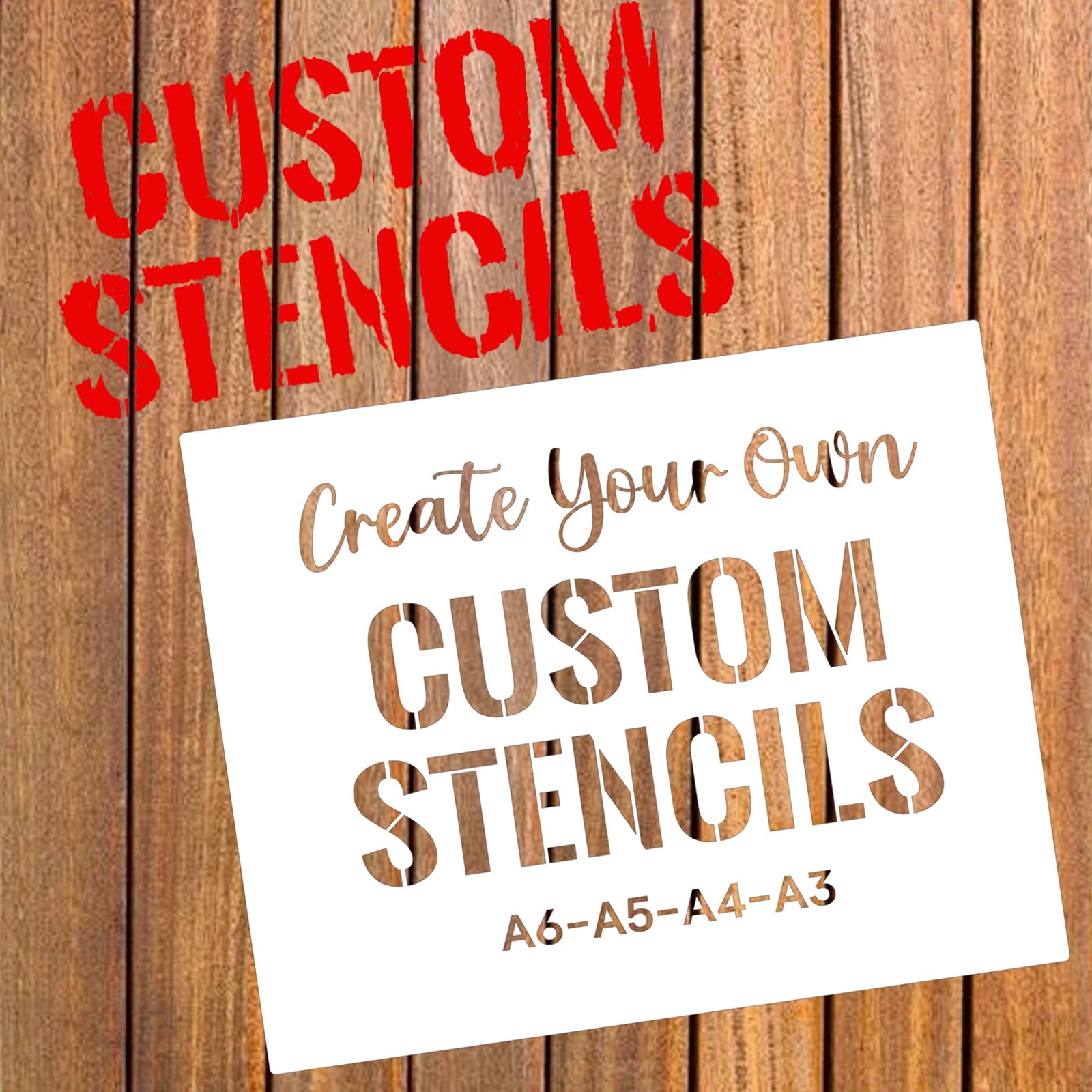 Custom Stencils For Wood AIRIQI 2 Inch Letter And Number Stencils Set
