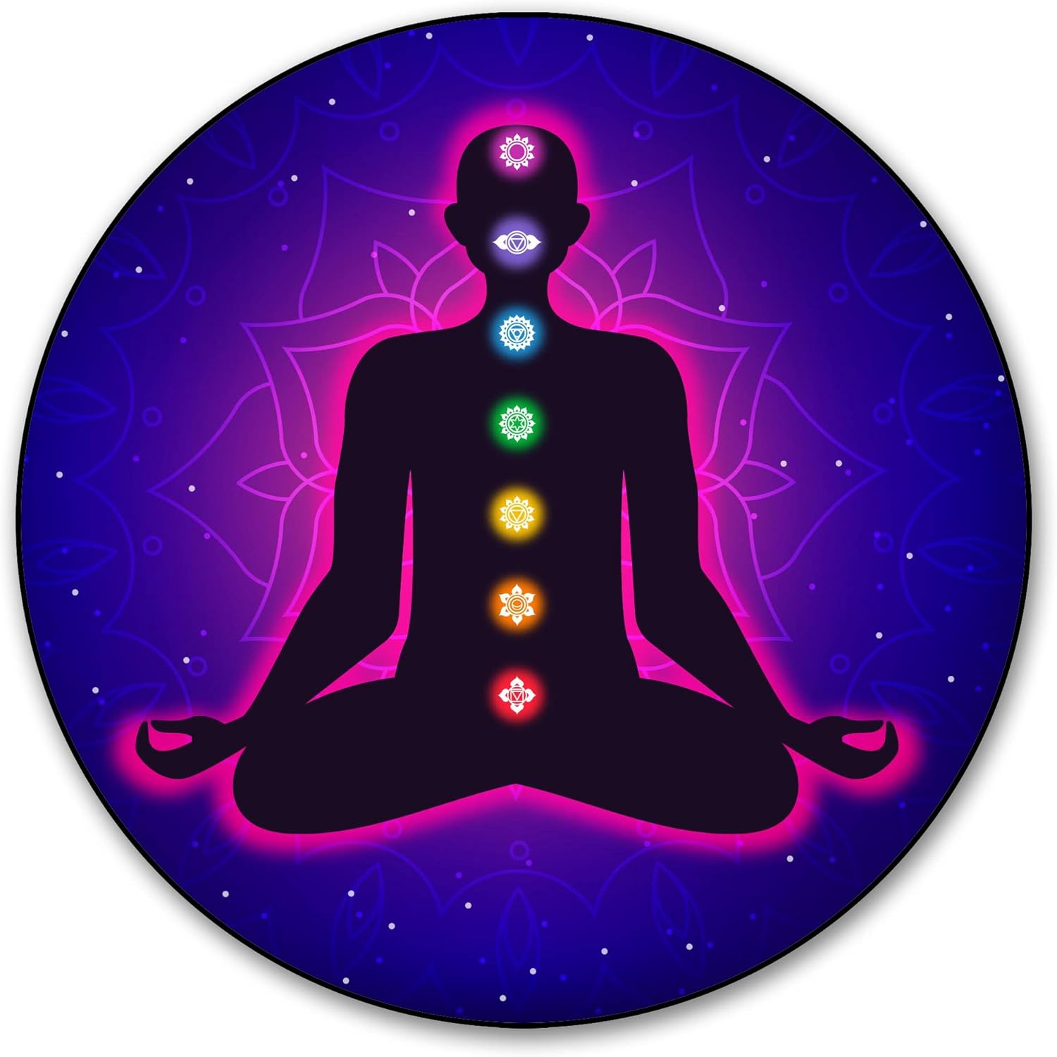 Amazon.com: Chakra Sticker | Yoga Om 7 Chakras Meditation Vinyl Decal ...