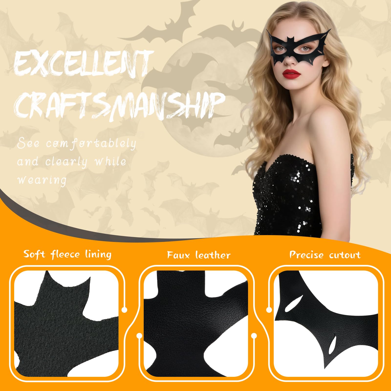 Snapklik.com : Batman Mask Adult, PU Leather Batman Mask For Woman ...