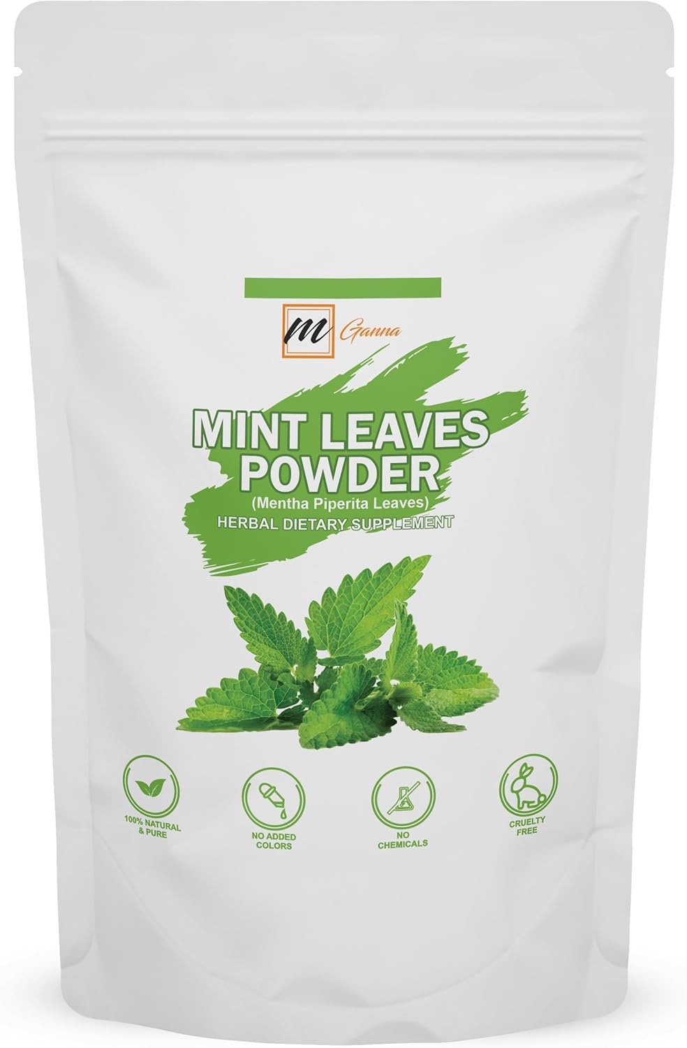 Amazon.com: mGanna 100% Natural Mint Leaf Powder for Smooth Glowing ...