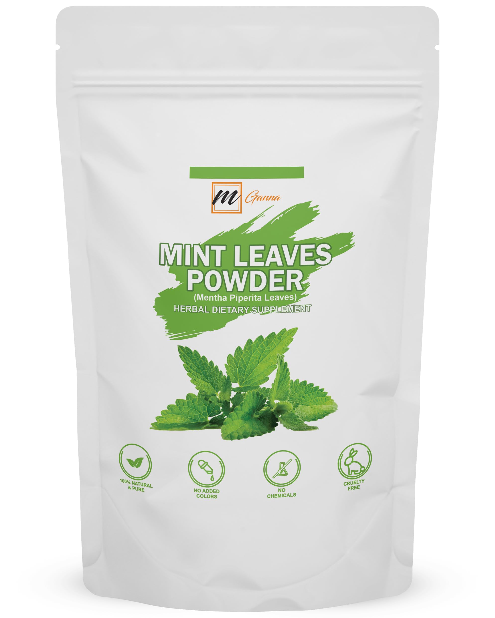 Amazon.com: mGanna 100% Natural Mint Leaf Powder for Smooth Glowing ...