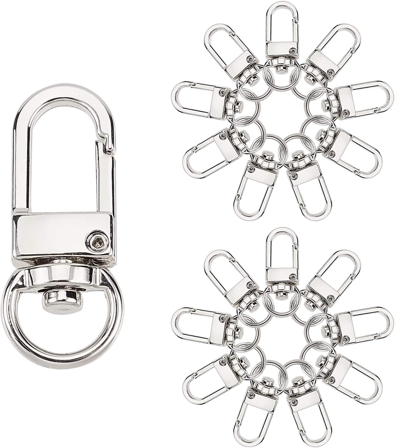 Amazon.com: GBSTORE 10 Pcs Swivel Lobster Claw Clasps Hardware ...