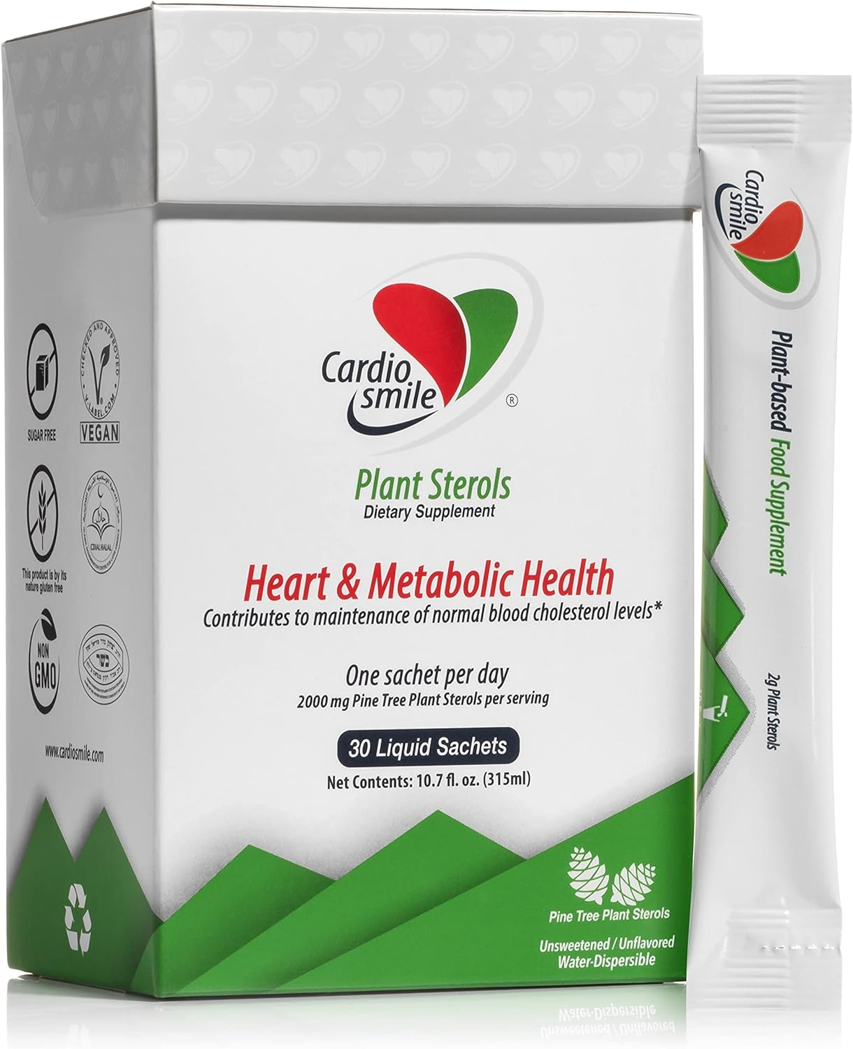 Amazon.com: Cardiosmile 2000mg Plant Sterols Supports Healthy ...