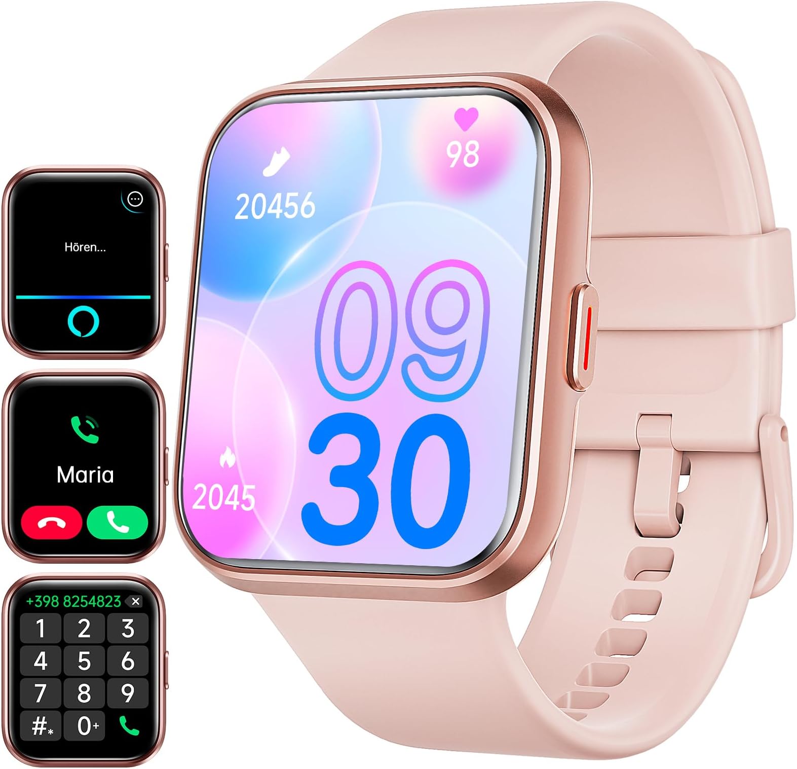 ENOMIR Smartwatch Damen mit Telefonfunktion, schrittzähler Uhr Damen ...