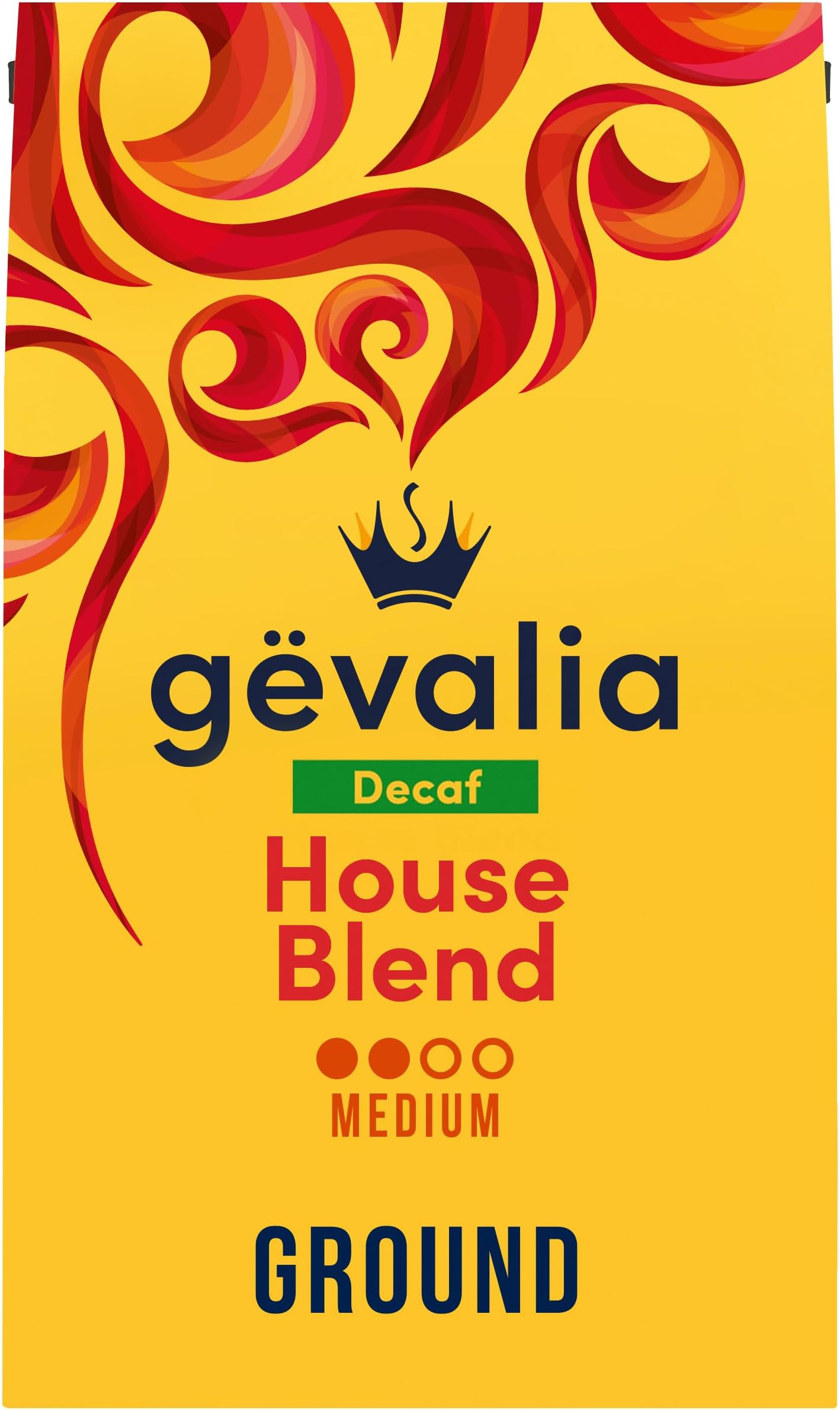 Amazon.com : Gevalia House Blend Decaf Medium Roast Ground Coffee, 12 ...