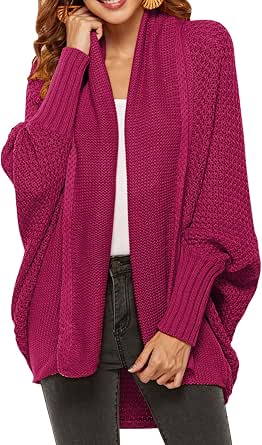 ROYUNA Fall Oversized Cardigans for Women 2022 Long Sleeve Lightweight ...