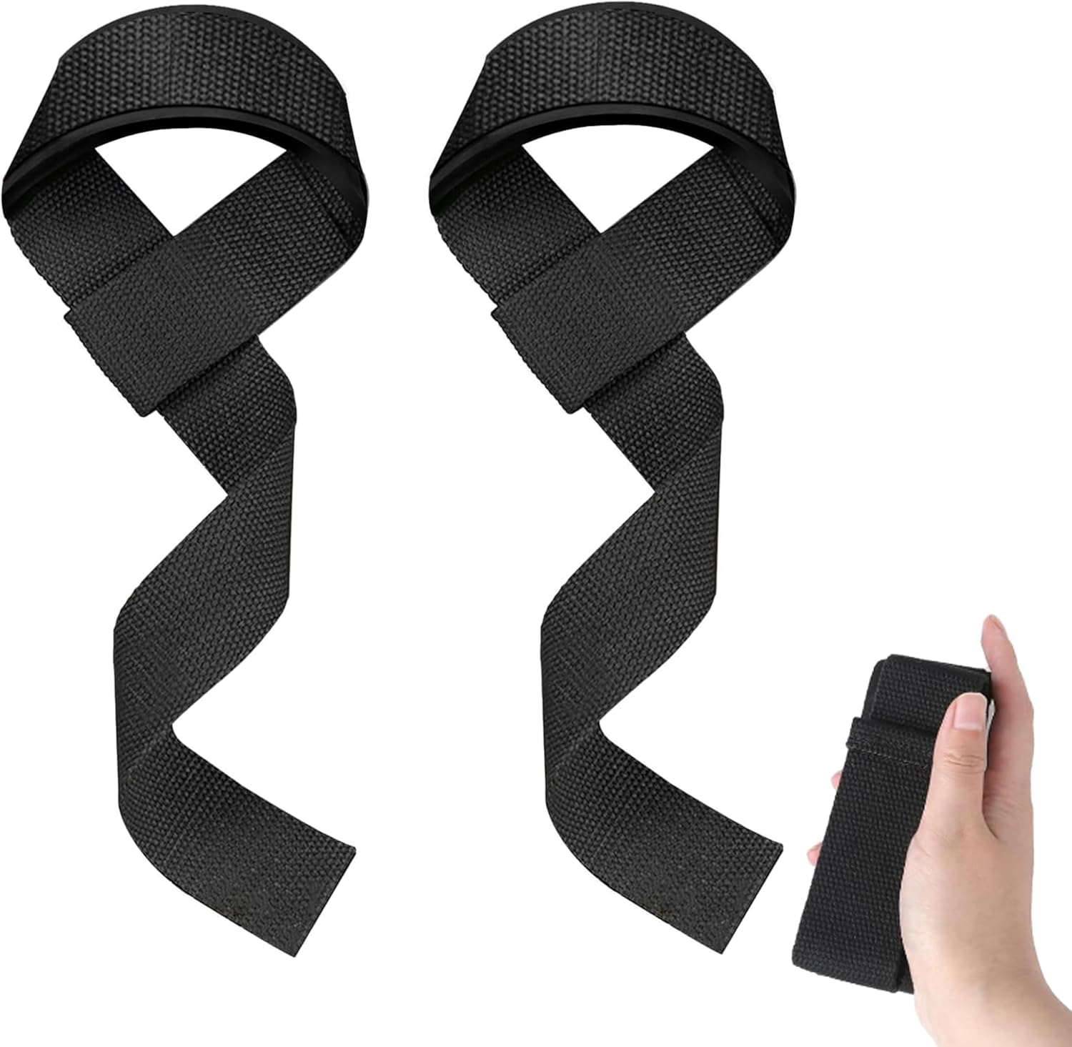 Amazon.com : Durable Weightlifting Straps (1 Pair) - Non-Slip Wrist ...