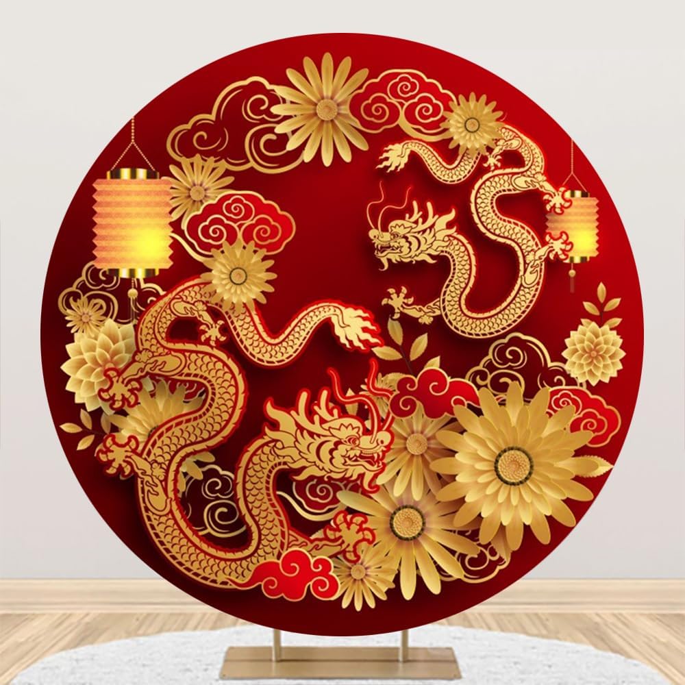 Renaiss 7.2x7.2ft Chinese Dragon Round Backdrop Nepal | Ubuy