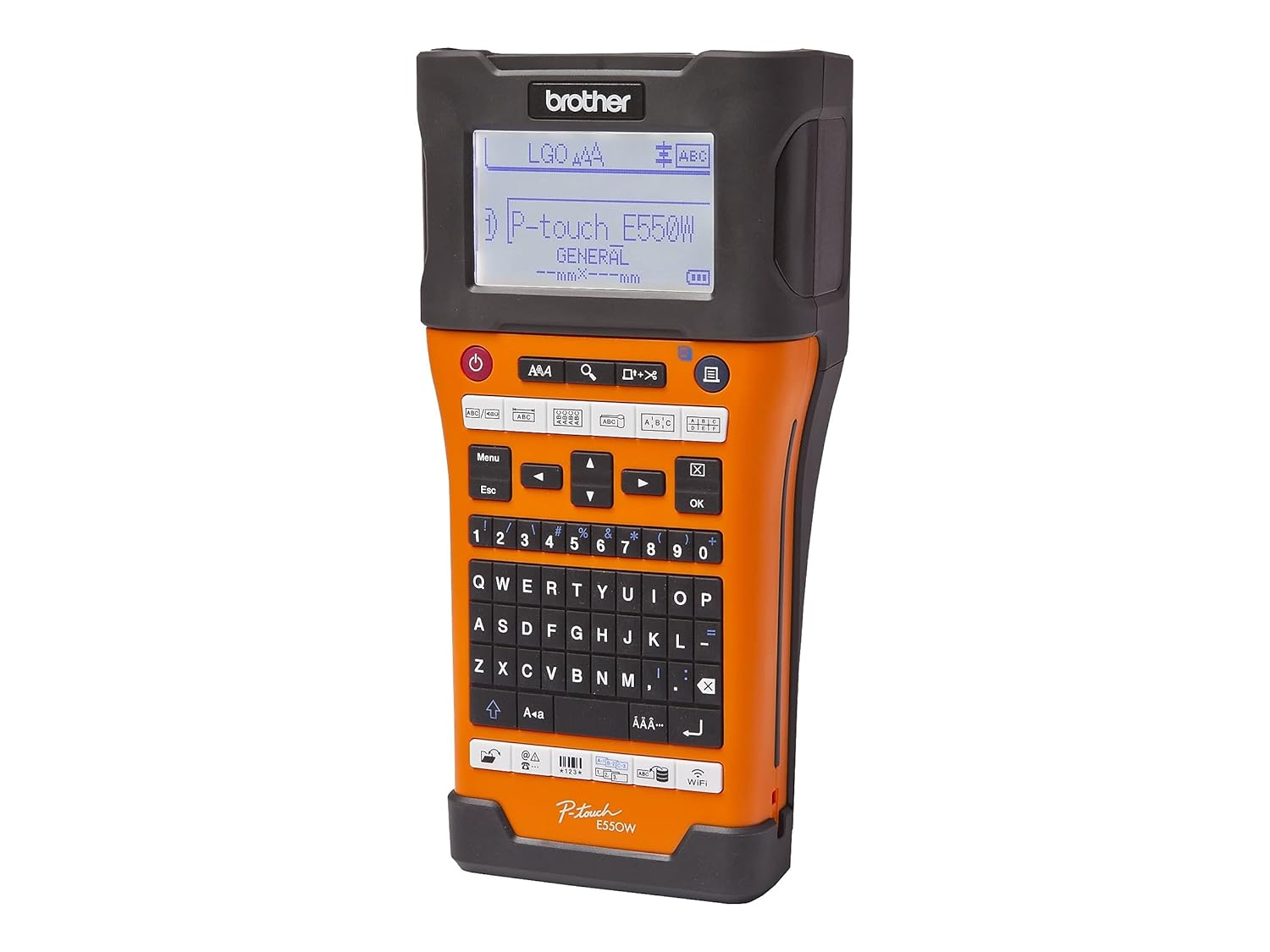 Brother Mobile PT-E550W Industrial Wireless Handheld Labeling Tool with ...