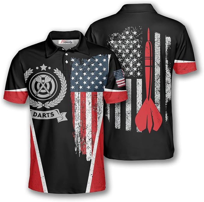 PRIMESTY Darts Shirts for Men, Short-Sleeve Darts Jerseys for Teams ...