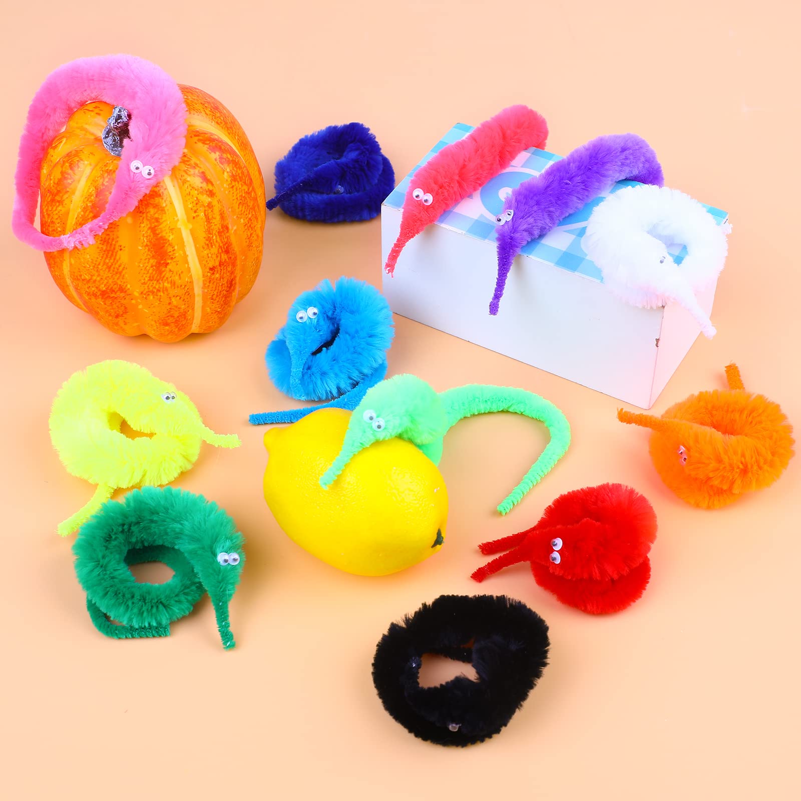 Snapklik.com : CCINEE 48 Pcs Magic Twisty Worm Wiggly Twisty Fuzzy ...