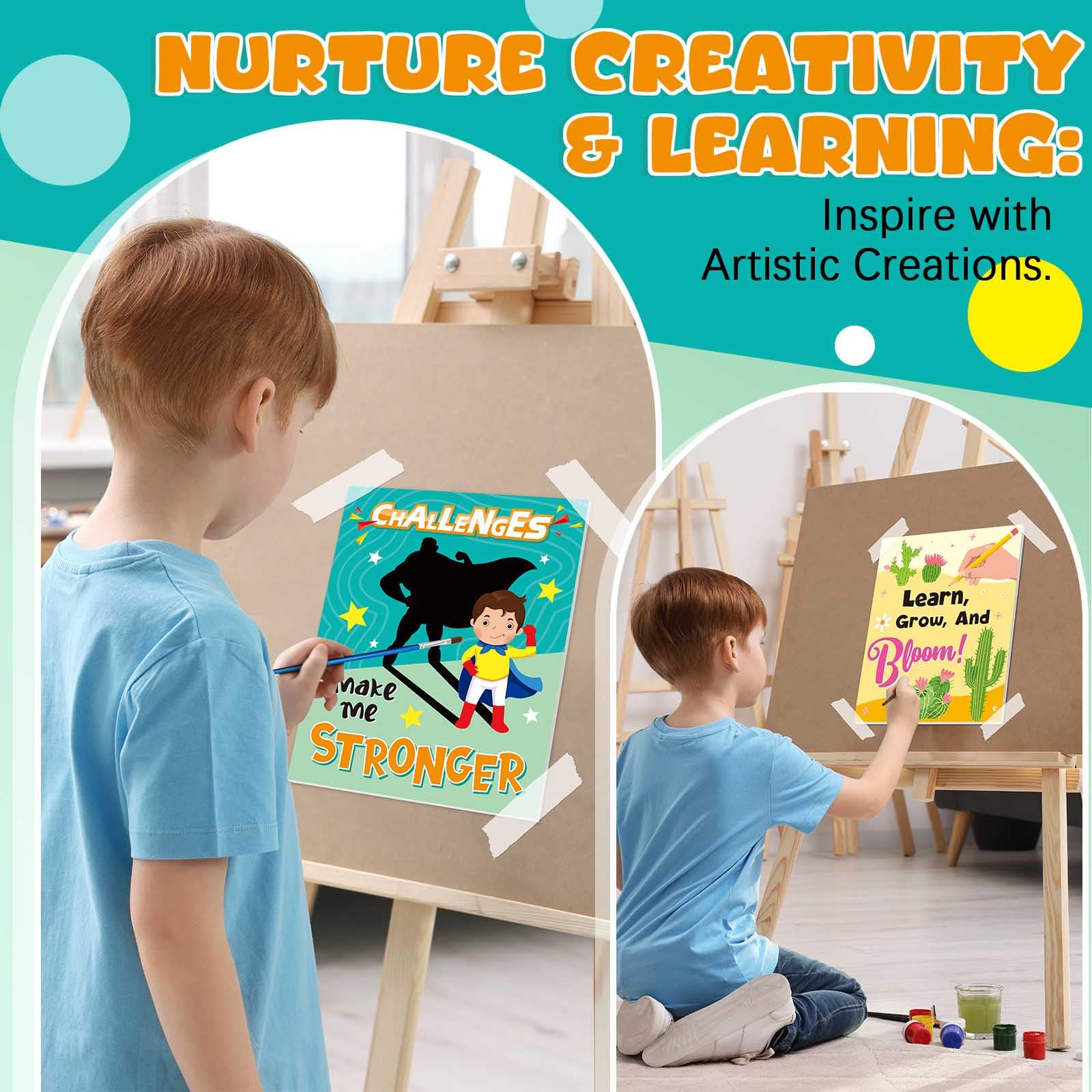 Snapklik.com : Ctosree 12 Pcs Pre Drawn Canvas For Painting For Boys ...