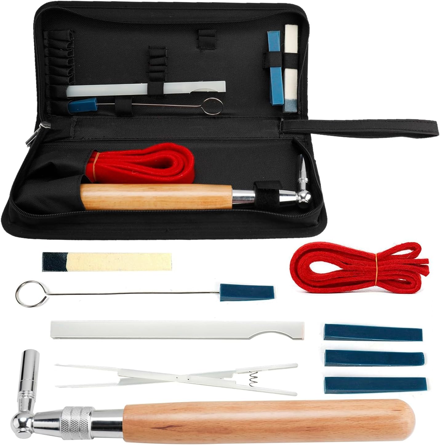 Amazon.com: Yaetek Pack of 10 Pieces Piano Tuner Tools with Tuning ...