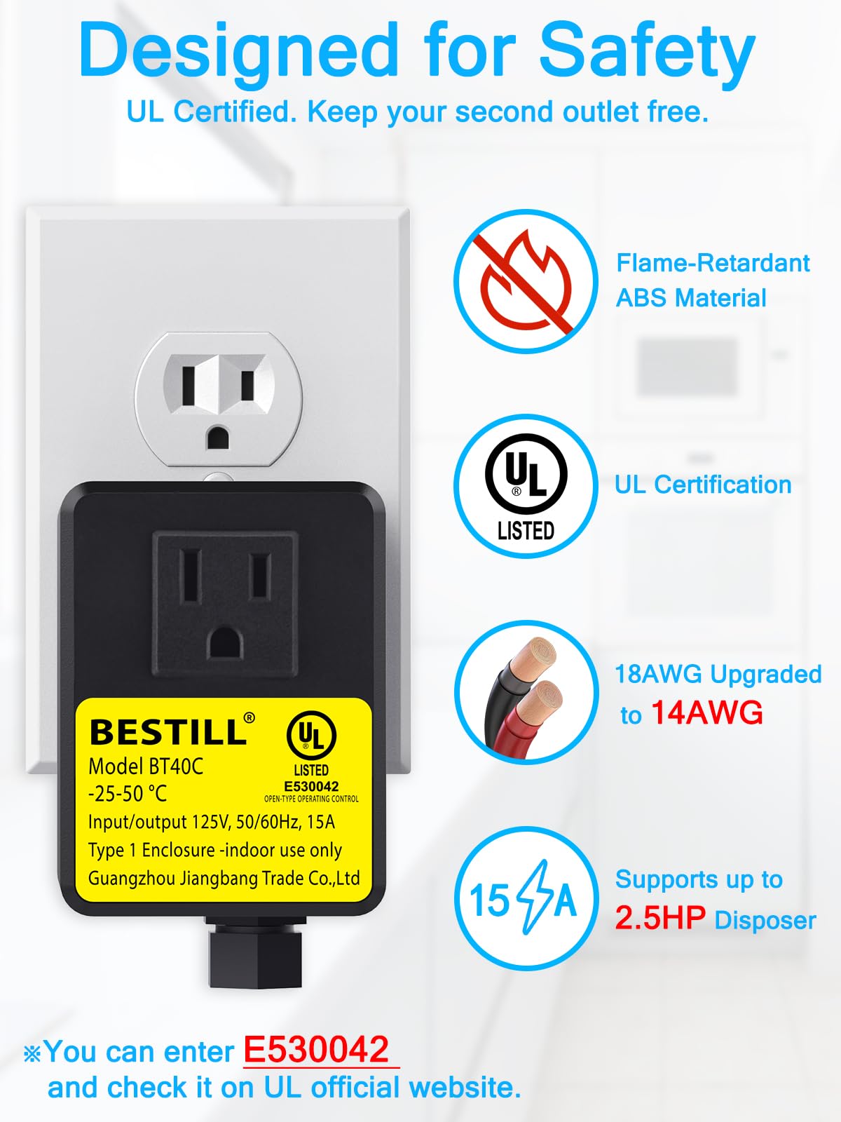 Snapklik.com : BESTILL Garbage Disposal Air Switch Kit - UL Listed ...