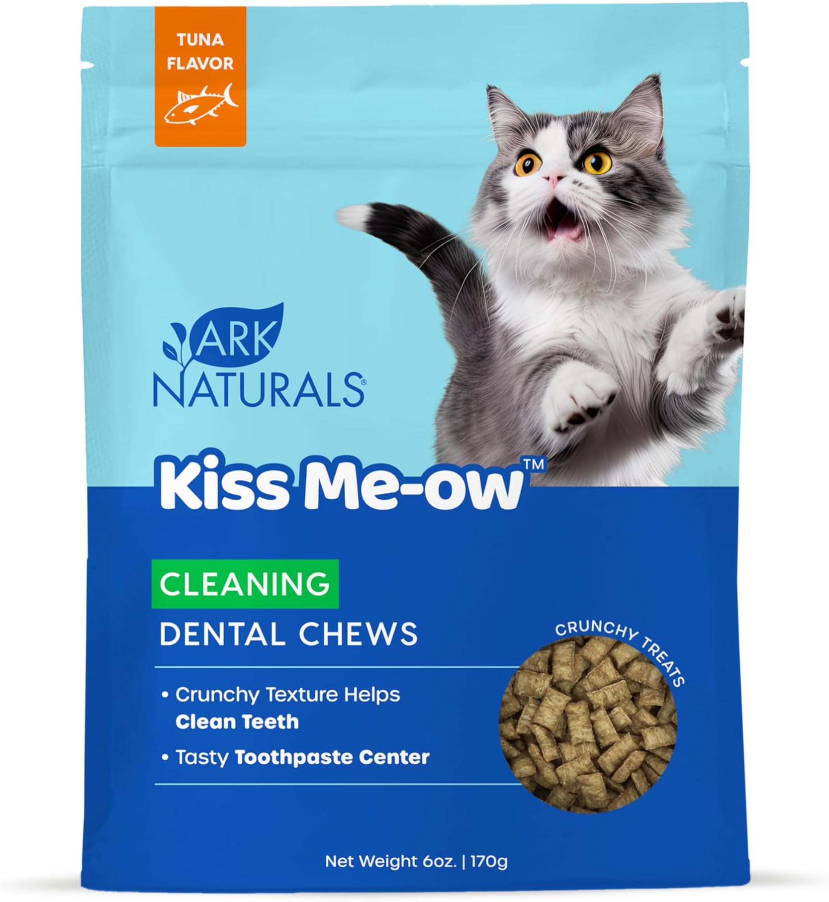 Amazon.com: Ark Naturals, Kiss Me-Ow Cleaning Tuna Dental Chews, 6 oz