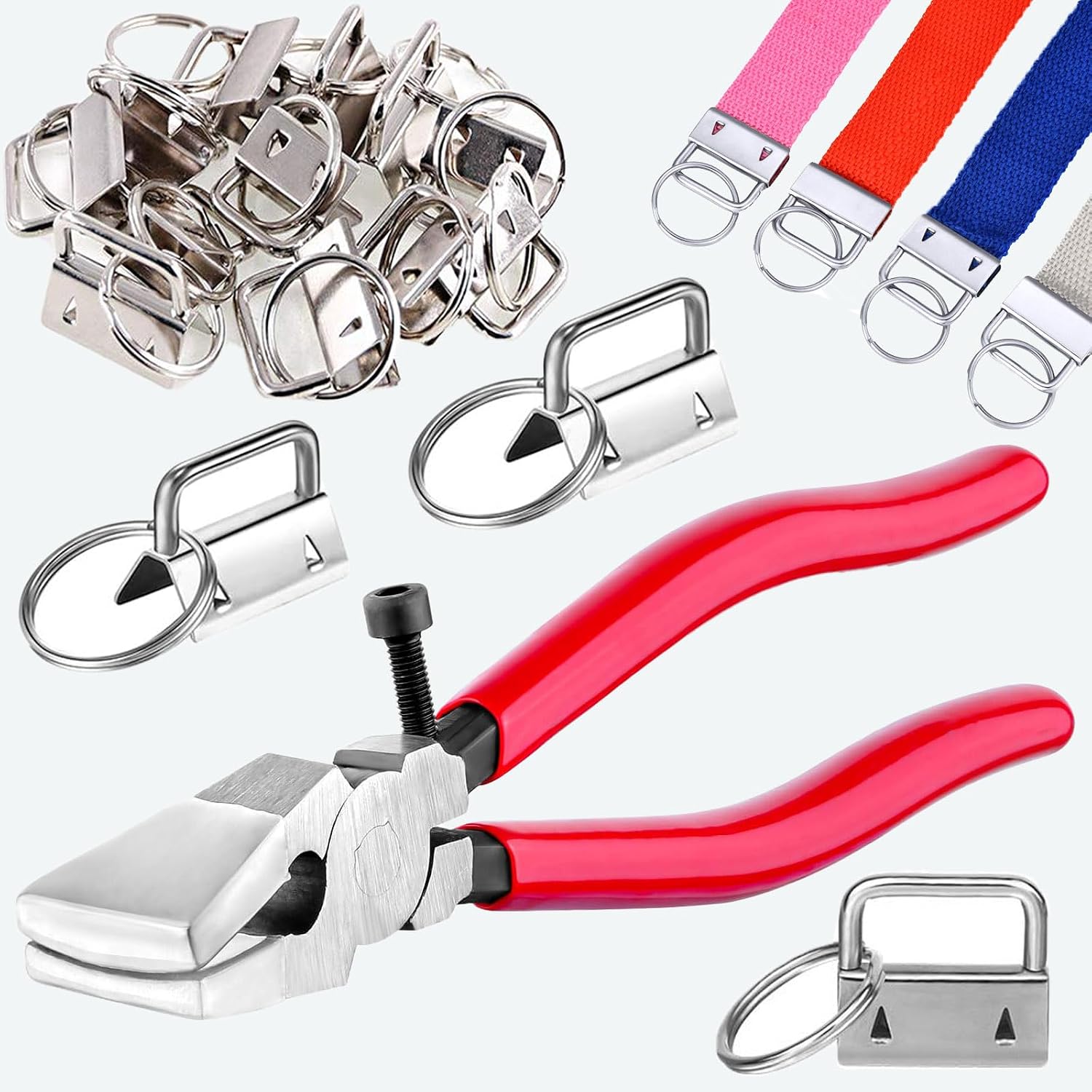 Amazon.com: Tayfeim 51pc Key Fob Hardware Set with Pliers for Making ...