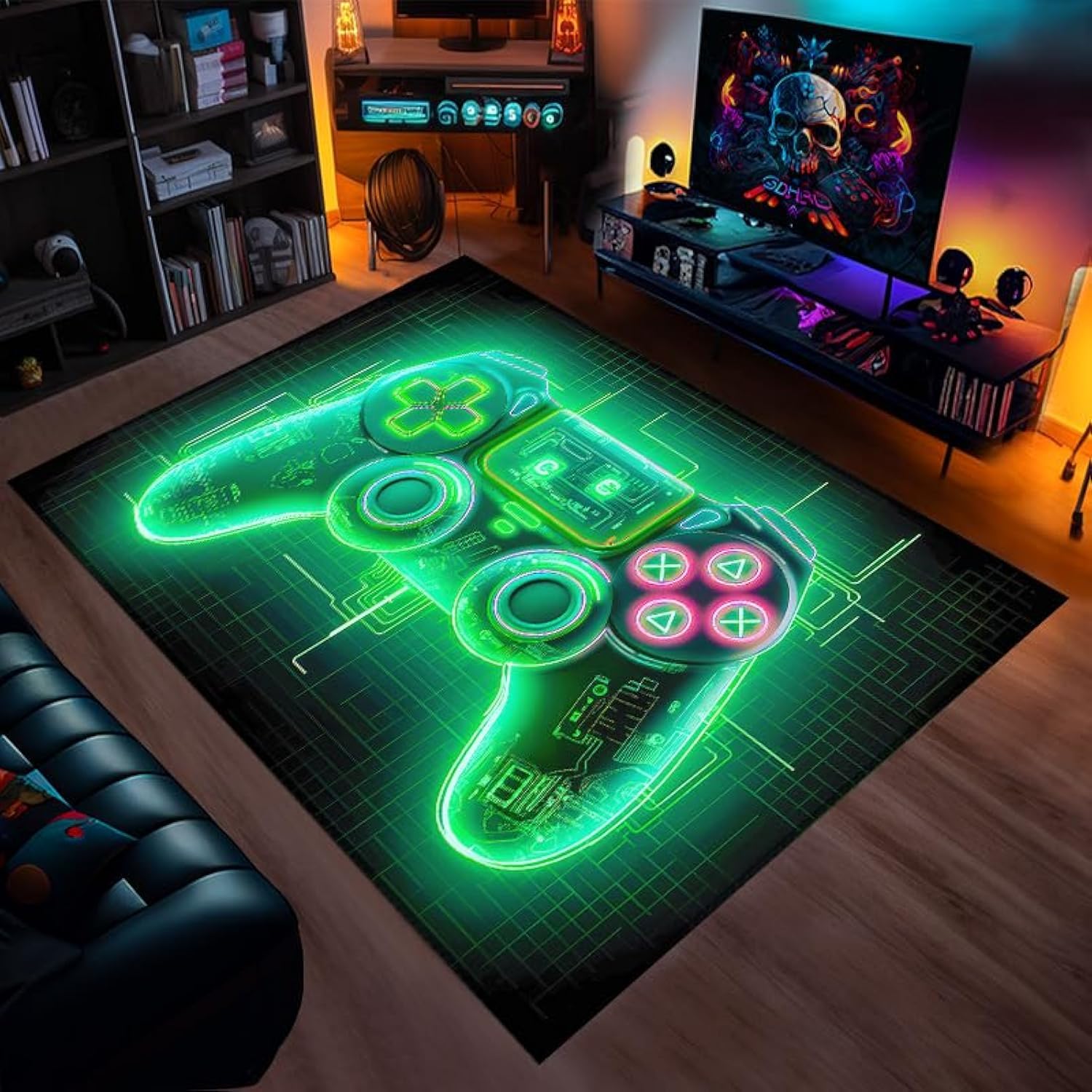 Amazon.com: MEDUNE Gaming Rugs – Perfect for Esports Gaming Rooms, Game ...