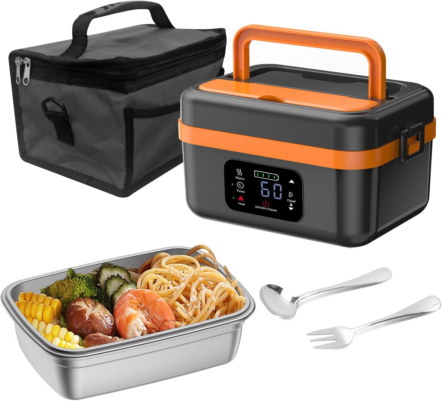 Amazon.com: PURUYE Cordless Electric Lunch Box for Adults, 16000mAh ...