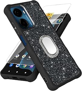 Amazon.com: for Cricket Magic 2 5G 2024 Case [with Tempered Glass ...