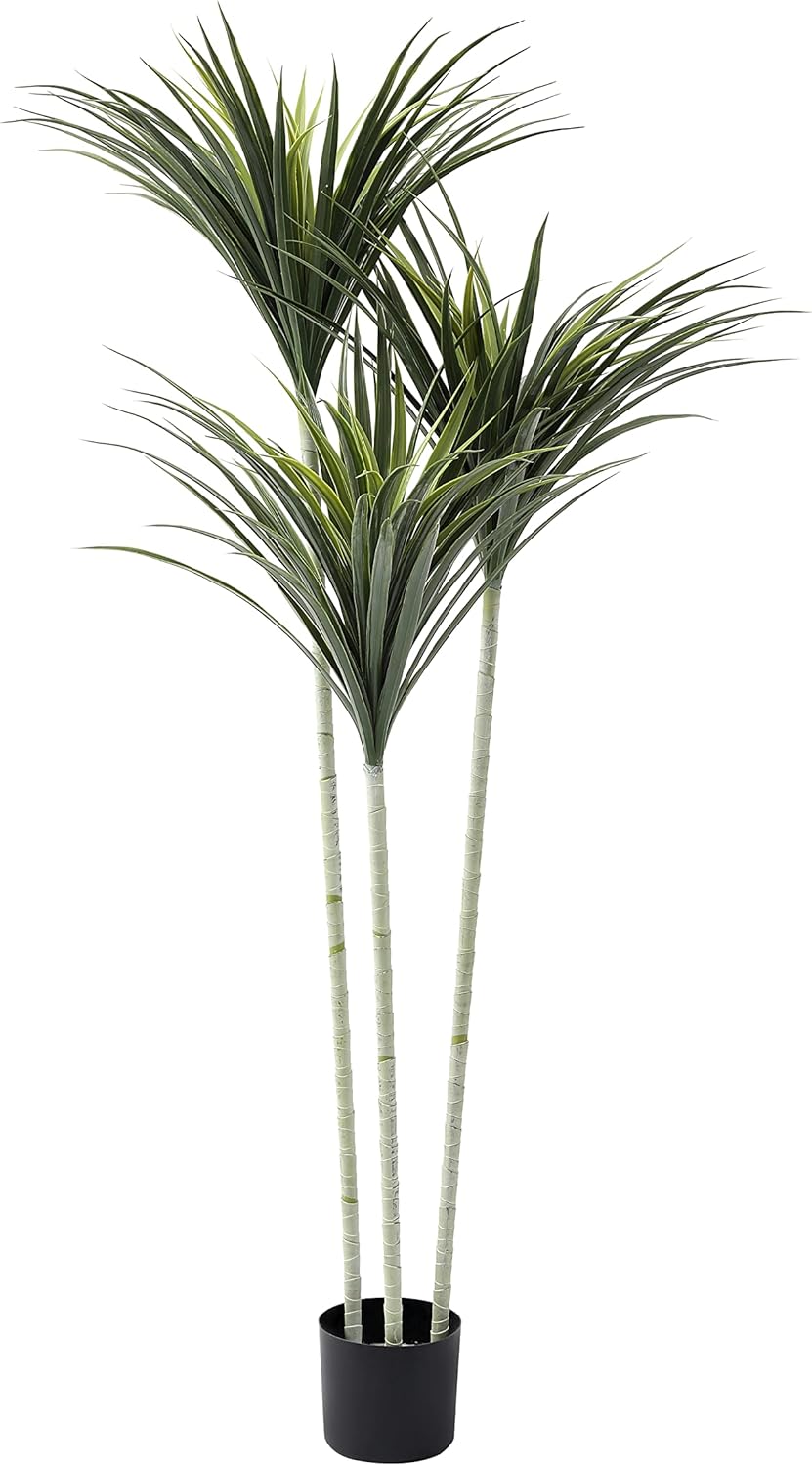 Amazon.com: Henshan Artificial Yucca Plant, 5.5ft Tall Fake Tree, Large ...