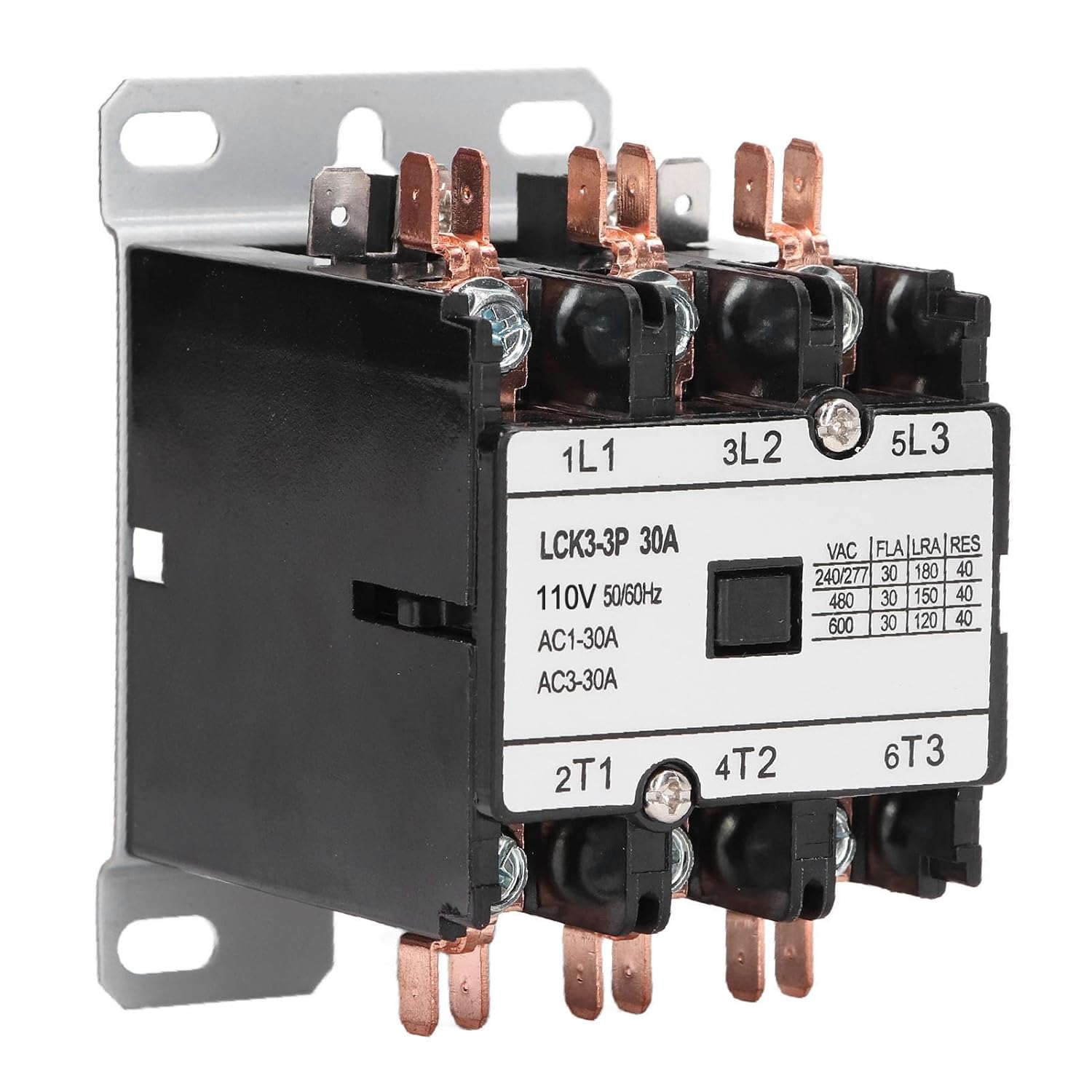 Air Conditioner Contactor, AC Contactor LCK3 3P 30A Stable Silver Alloy ...