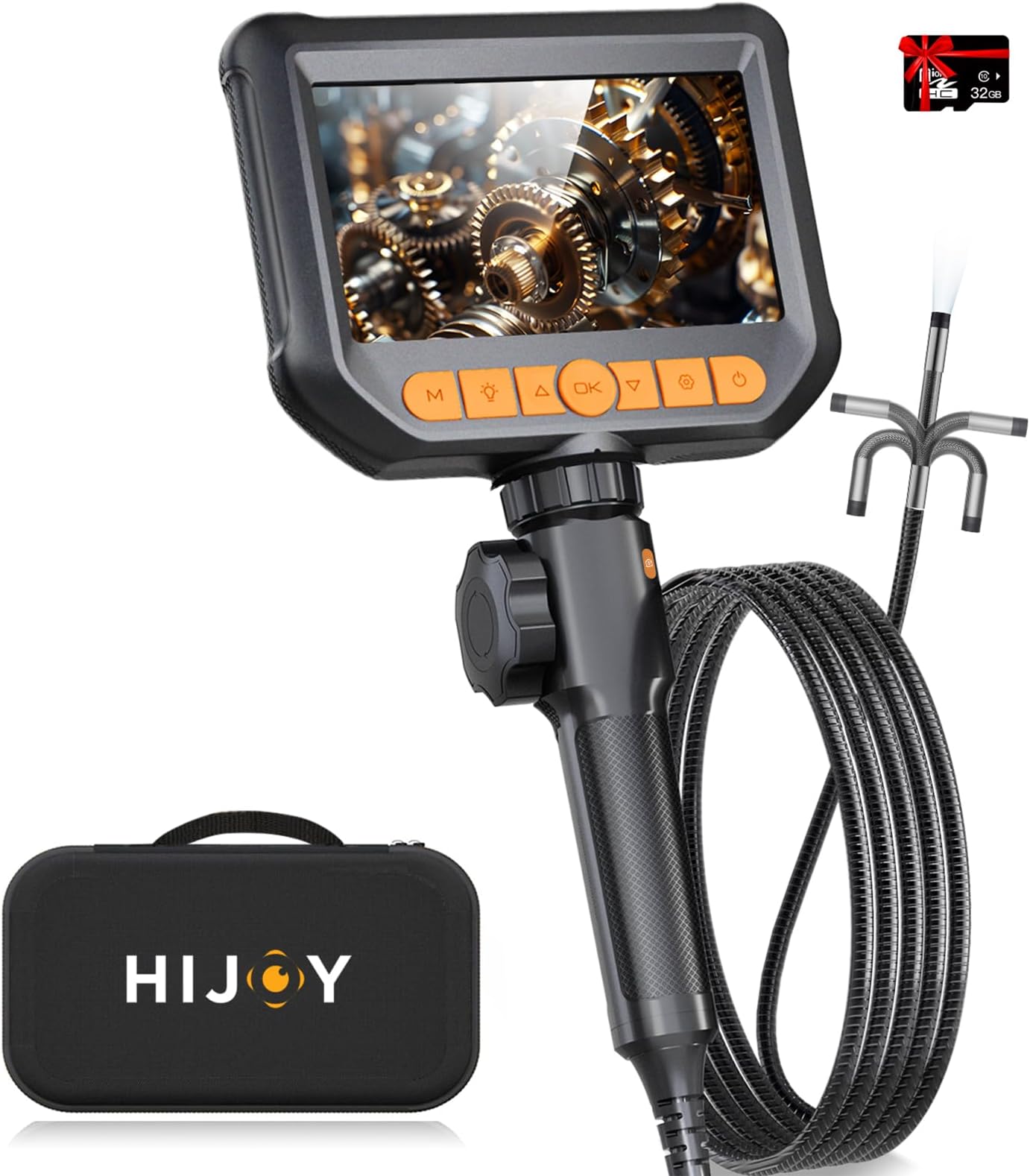 Amazon.com: Two-Way Endoscope Camera with Light, HILYCEN Articulating ...
